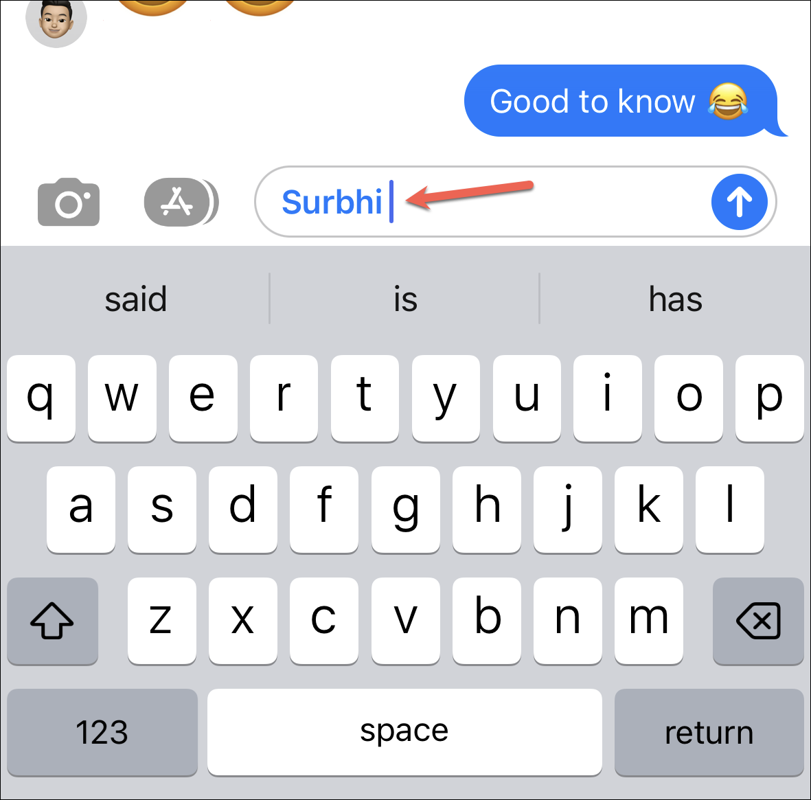 Why Does a Name Appear Blue in iMessage?