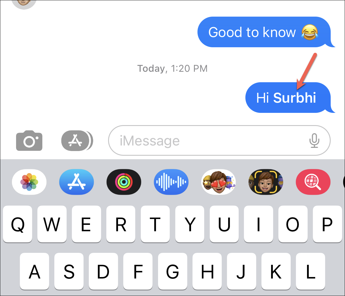 Why Does a Name Appear Blue in iMessage?