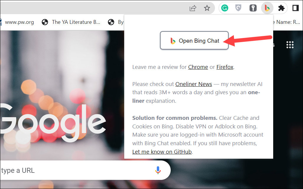 Bing Chat for All Browsers Extension Lets You Use Bing Chat in Chrome ...