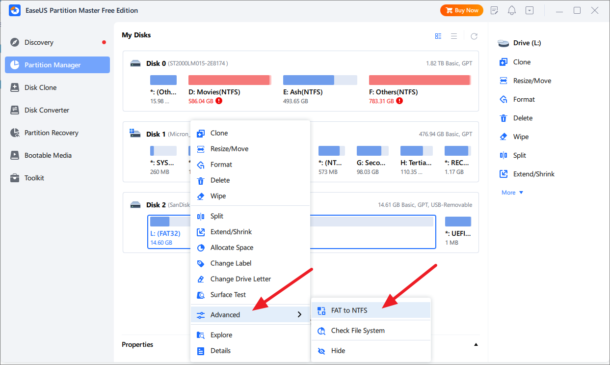 How to Convert FAT32 to NTFS Without Losing Data in Windows 11