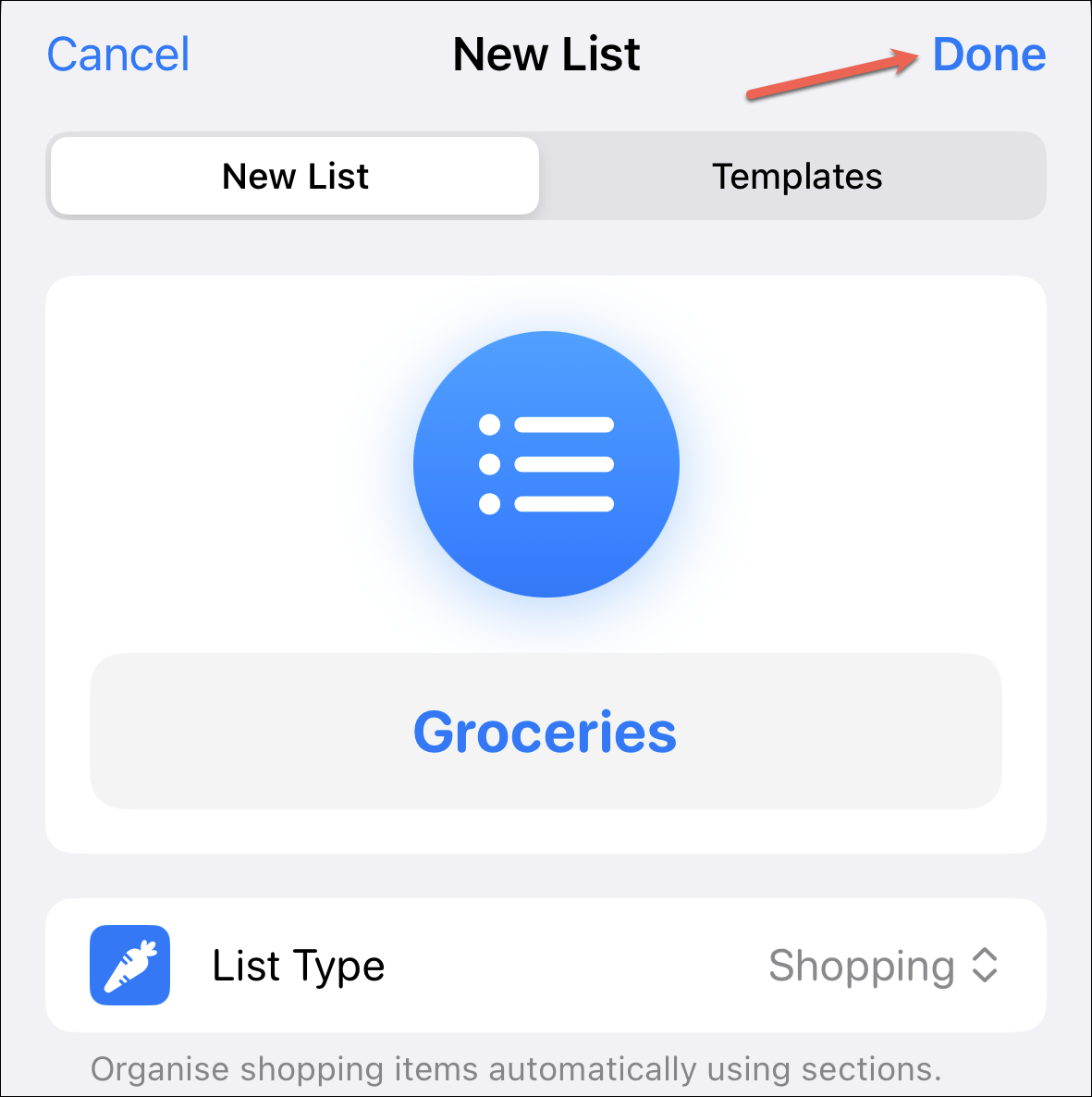 How to Create and Use Shopping Lists in Reminders app on iPhone