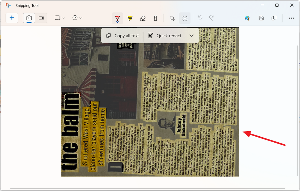 How to Copy Text from Images Using Snipping Tool on Windows 11