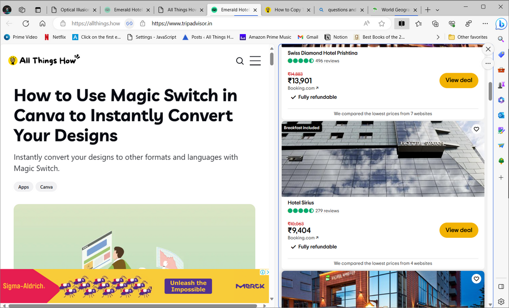 How to Split Screen in Microsoft Edge