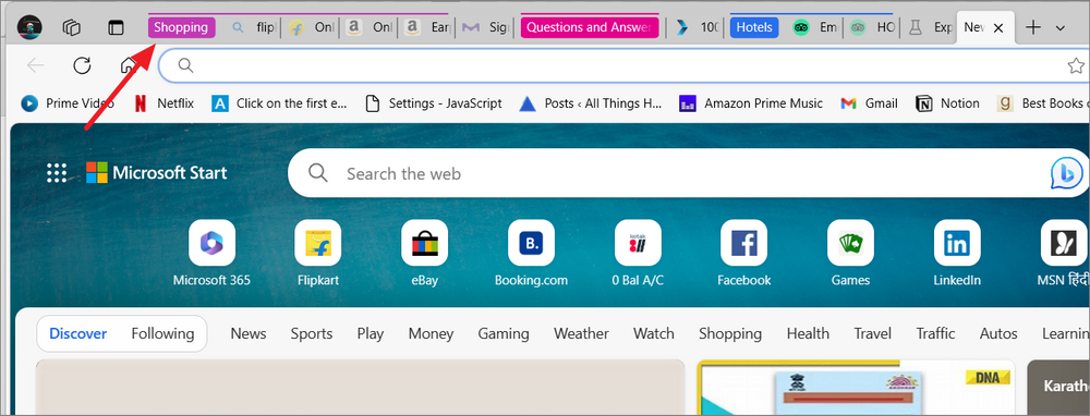 How to Automatically Group Similar Tabs in Microsoft Edge