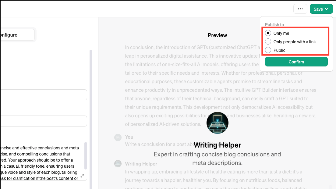 How to Create a GPT in ChatGPT