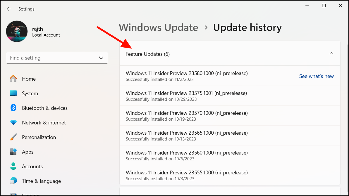How to View Update History in Windows 11