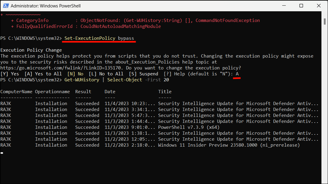 How to View Update History in Windows 11