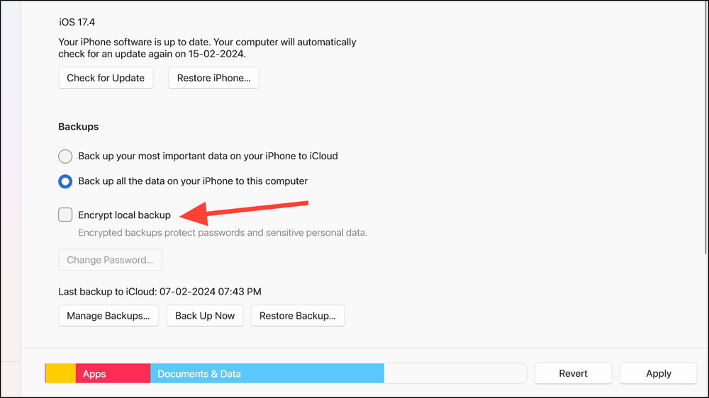 How to Backup Your iPhone Using Apple Devices App on Windows