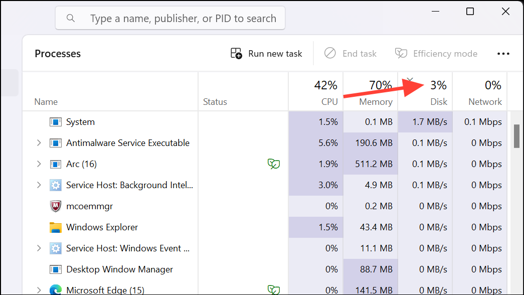 How to Fix 100% Disk Usage in Windows 11