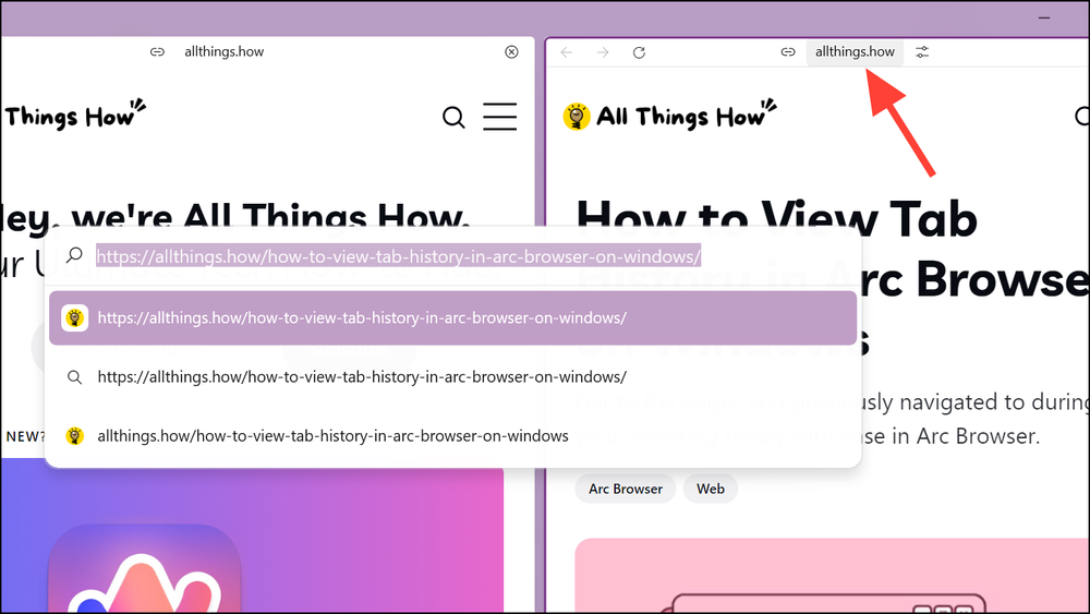 How to Open Tabs in Split View in Arc Browser on Windows