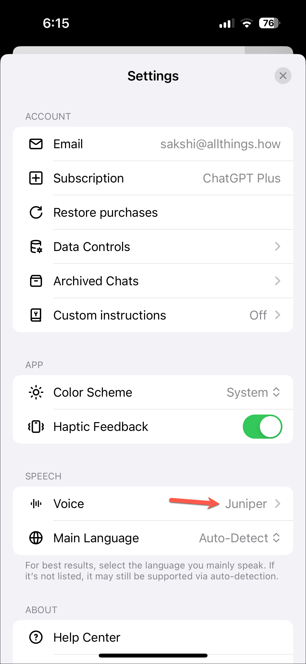 How to Change ChatGPT Voice