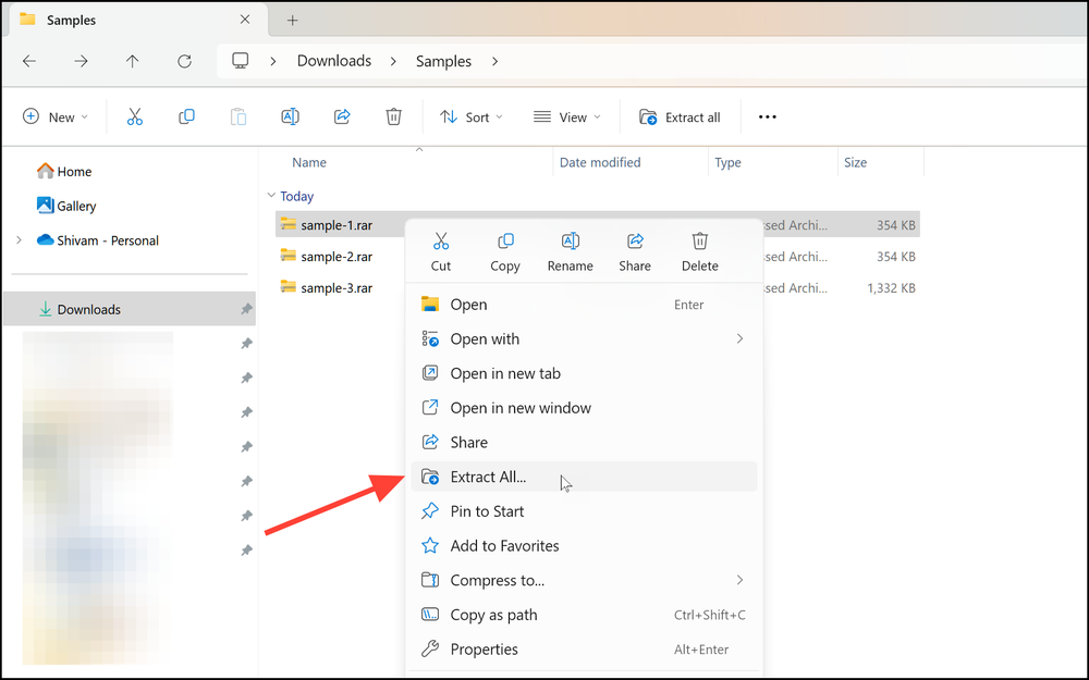 How to Open RAR Files in Windows 11