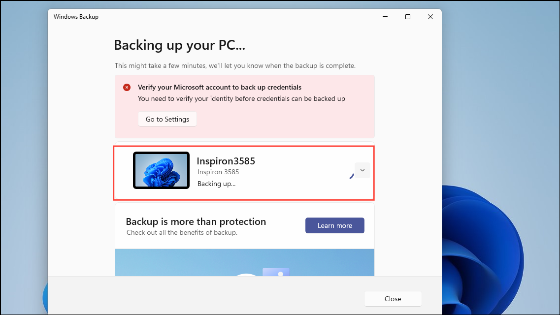 How to Transfer to a New PC Using Windows Backup