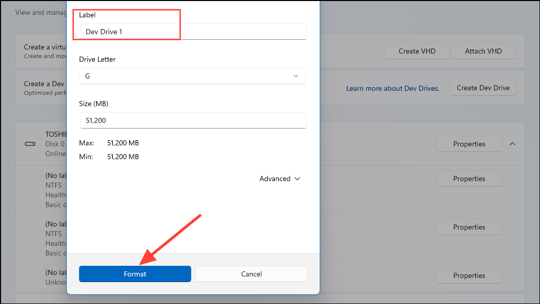 How to set up a Dev Drive in Windows 11
