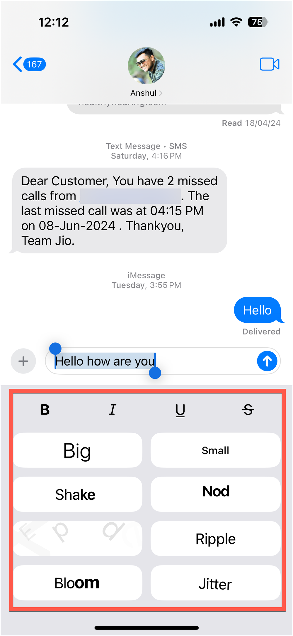 How to use text effects in iMessage on iPhone with iOS 18