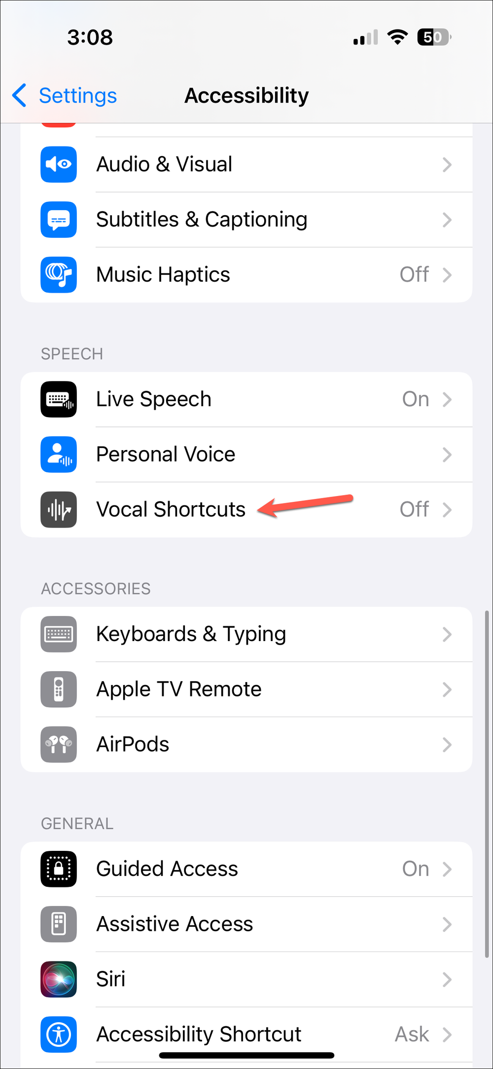 How to set up Vocal Shortcuts for iPhone in iOS 18