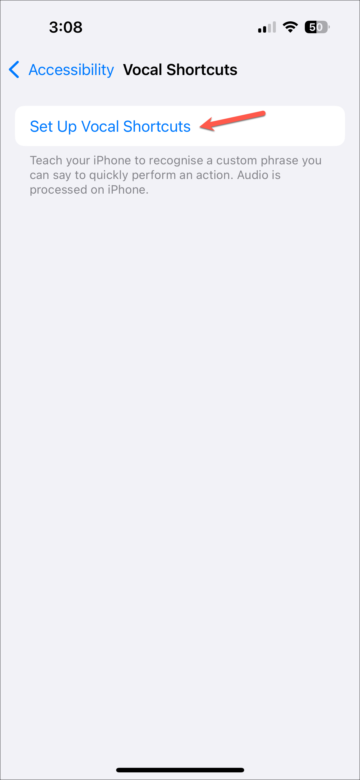 How to set up Vocal Shortcuts for iPhone in iOS 18