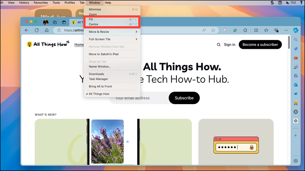 How to use automatic window tiling in macOS Sequoia