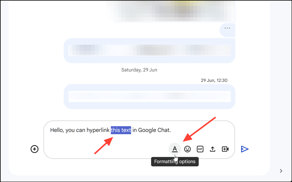 How to Insert Hyperlinks in Google Chat