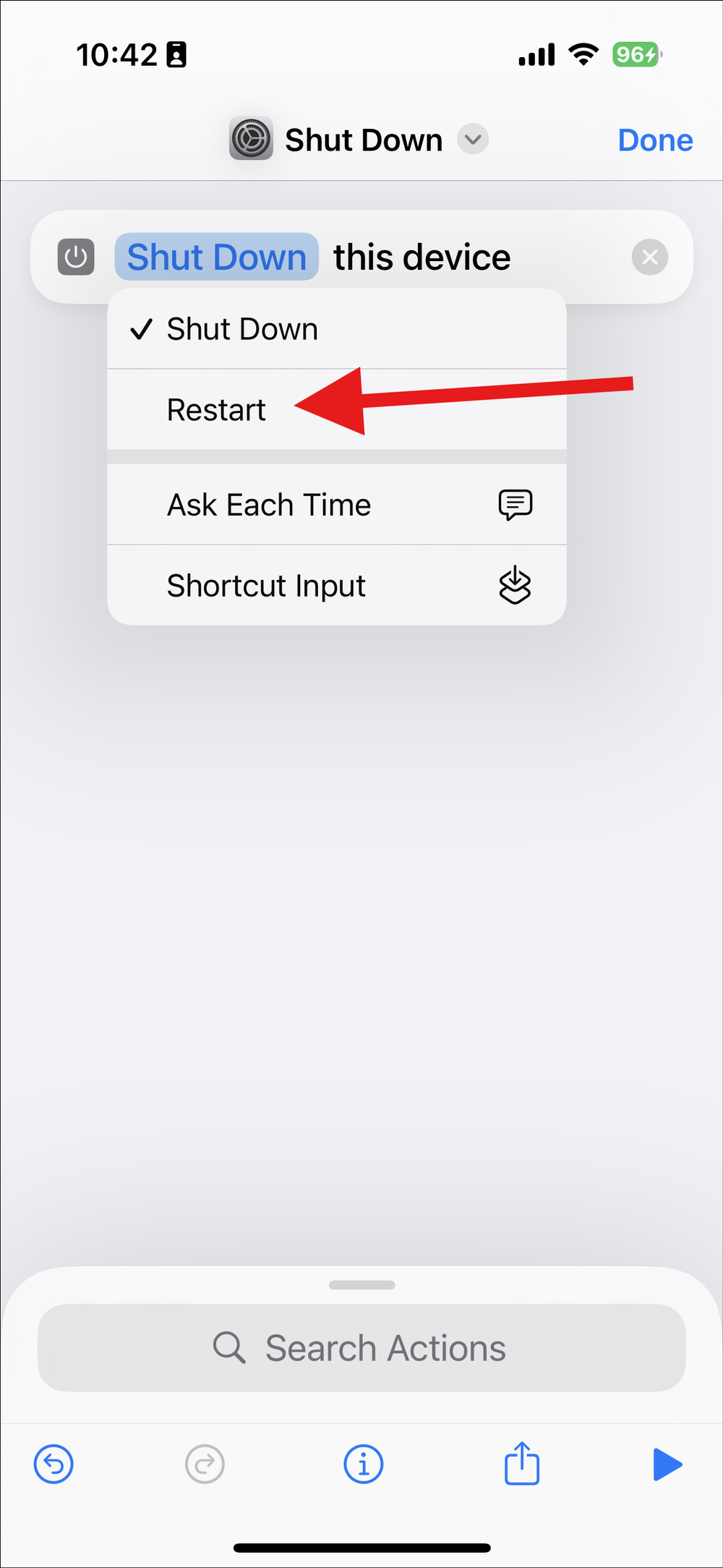 How to add 'Restart iPhone' shortcut to Control Center in iOS 18
