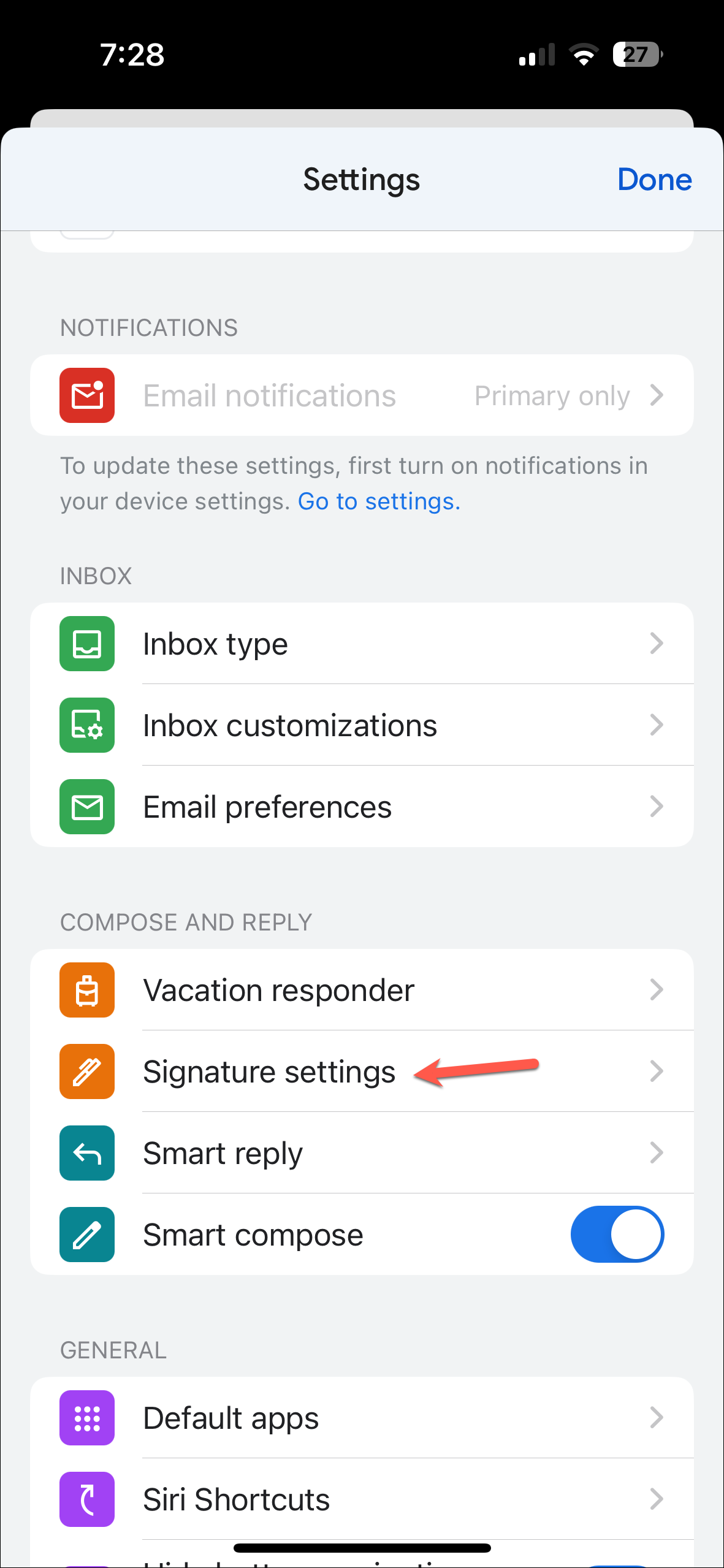 How to create and change a signature in Gmail