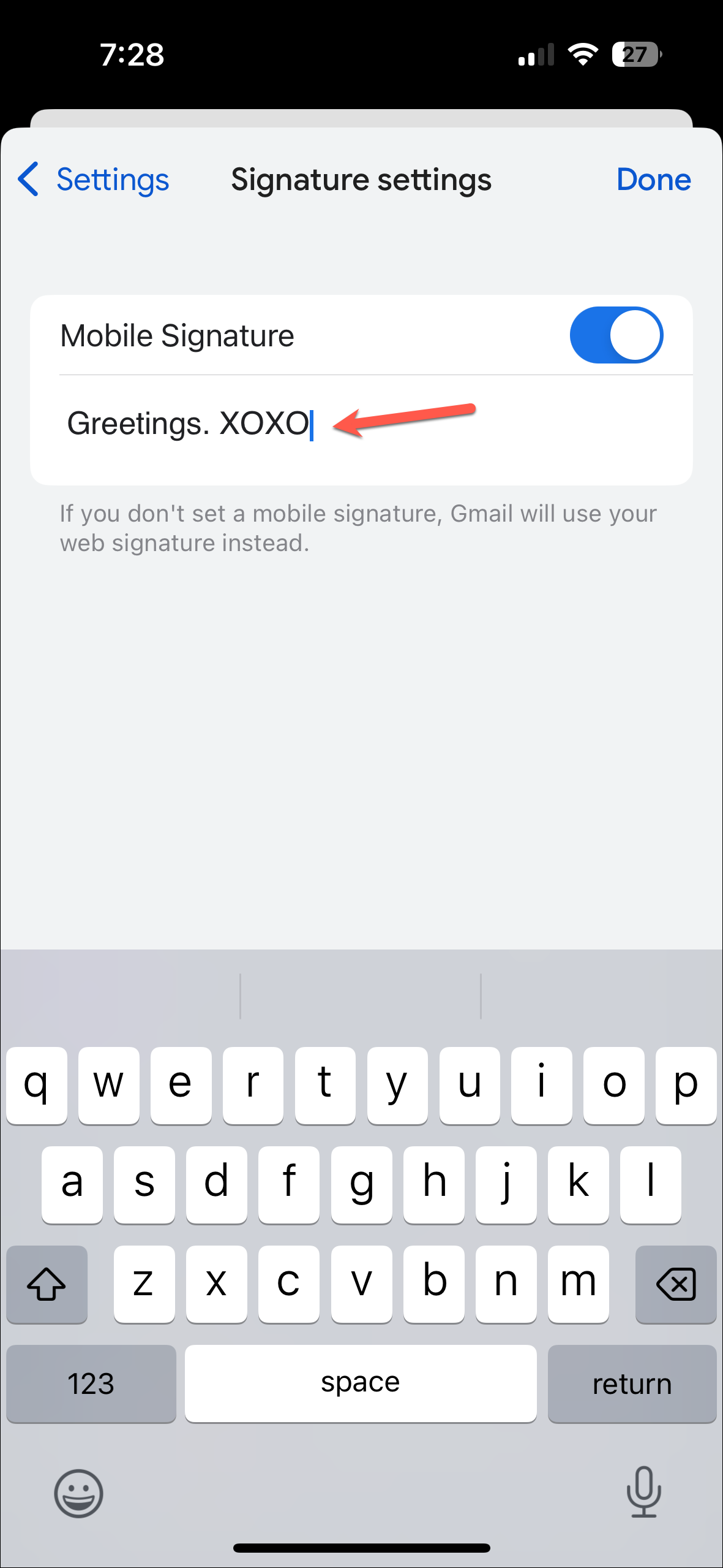 How to create and change a signature in Gmail