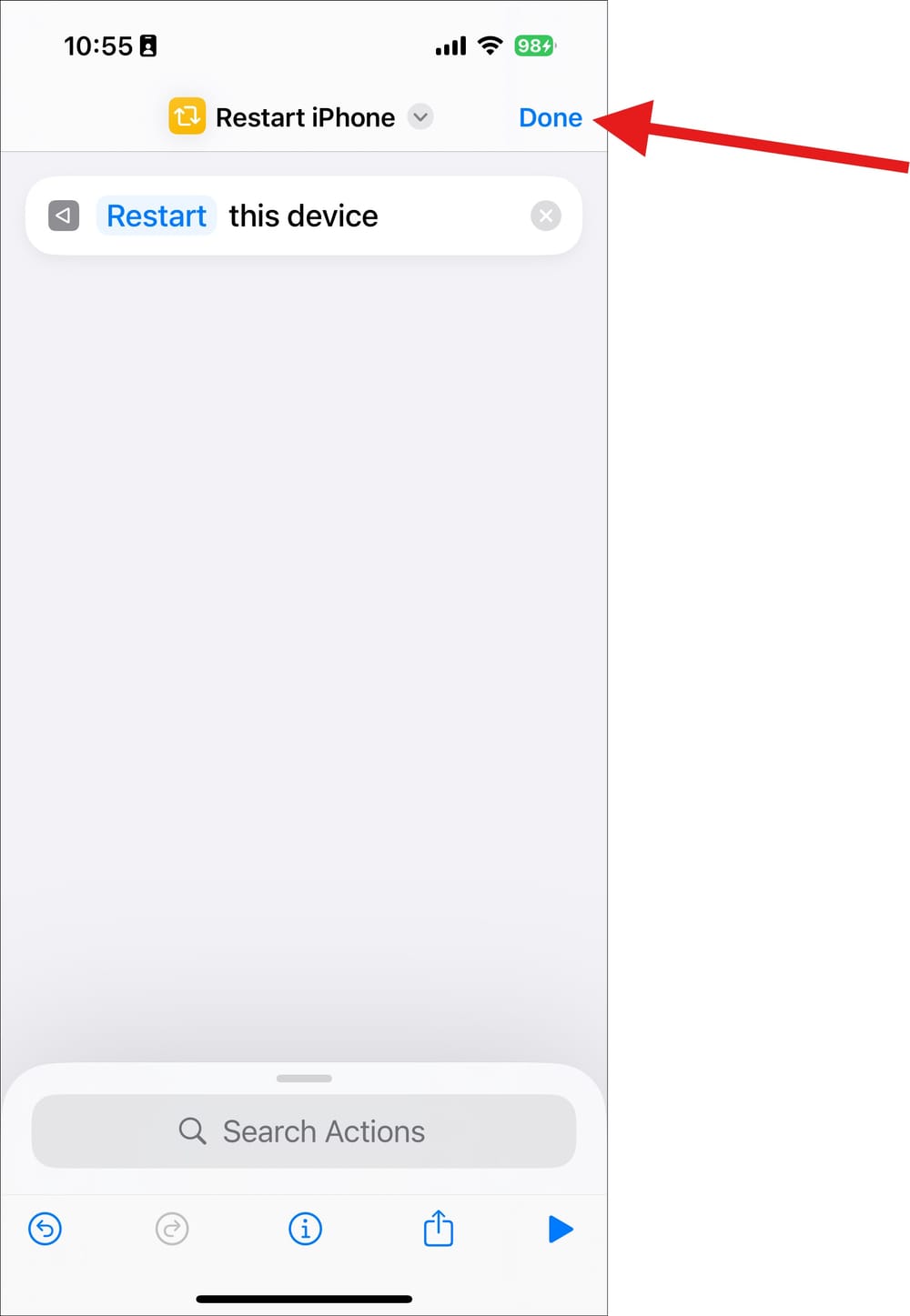 How to add 'Restart iPhone' shortcut to Control Center in iOS 18