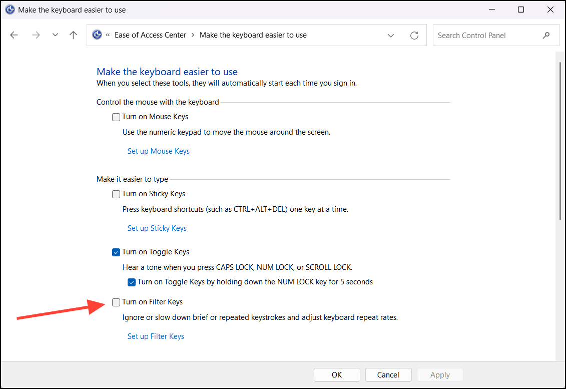 How to Fix WASD Swapped with Arrow Keys in Windows 11
