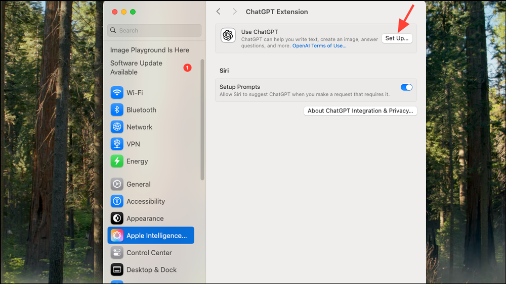 How does ChatGPT integration with Apple Intelligence work