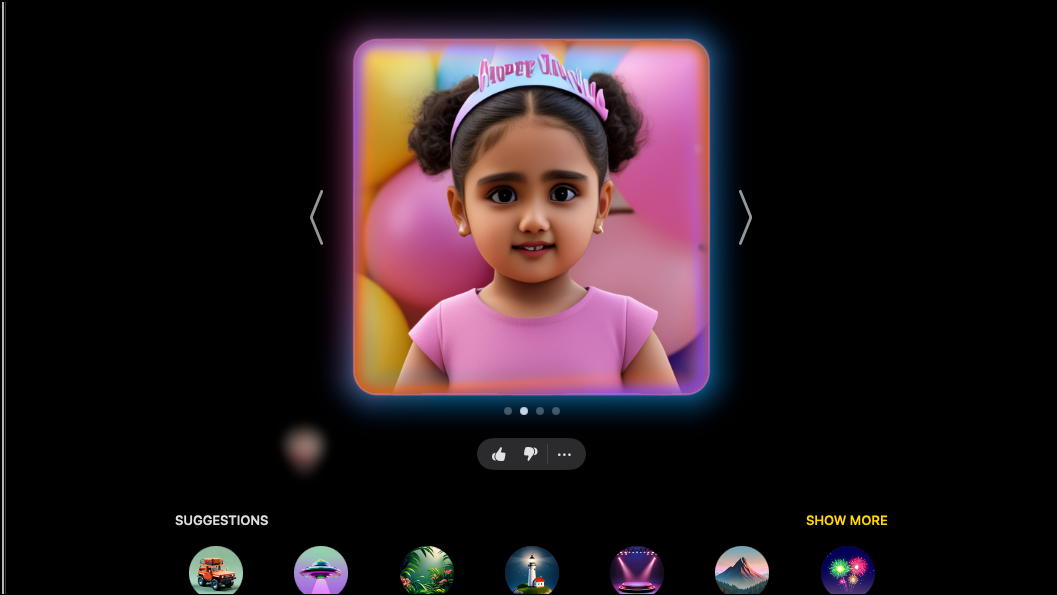 How does the Image Playground app on Apple devices work