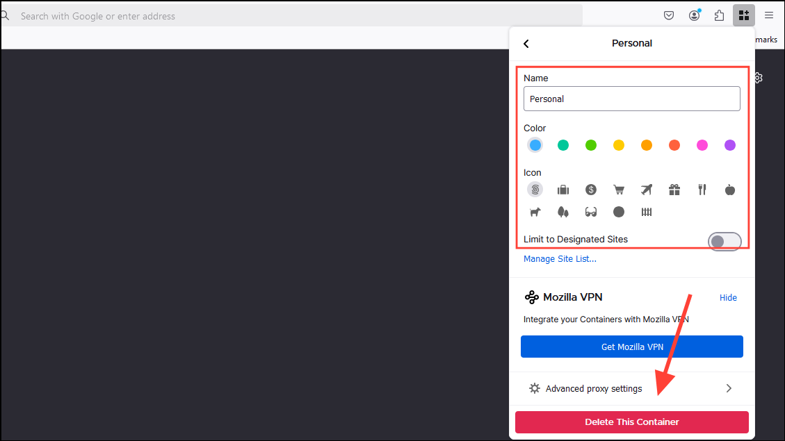 What are Firefox container tabs and how to use them