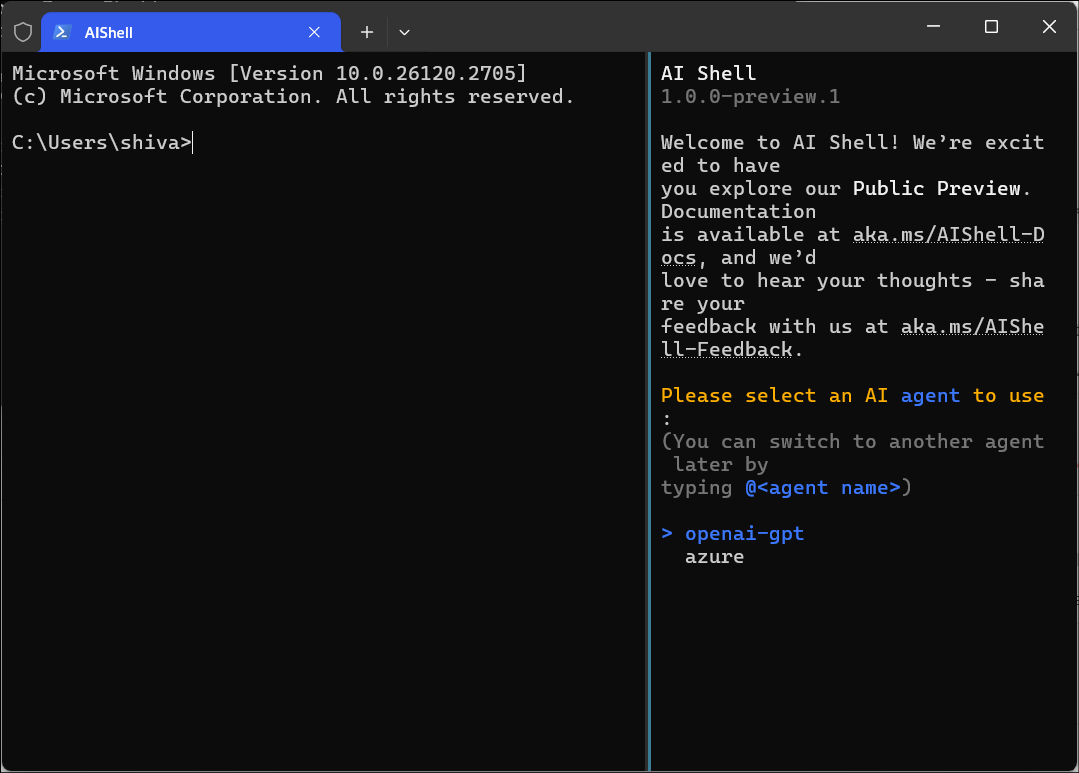 How to Install and Use AI Shell in Windows