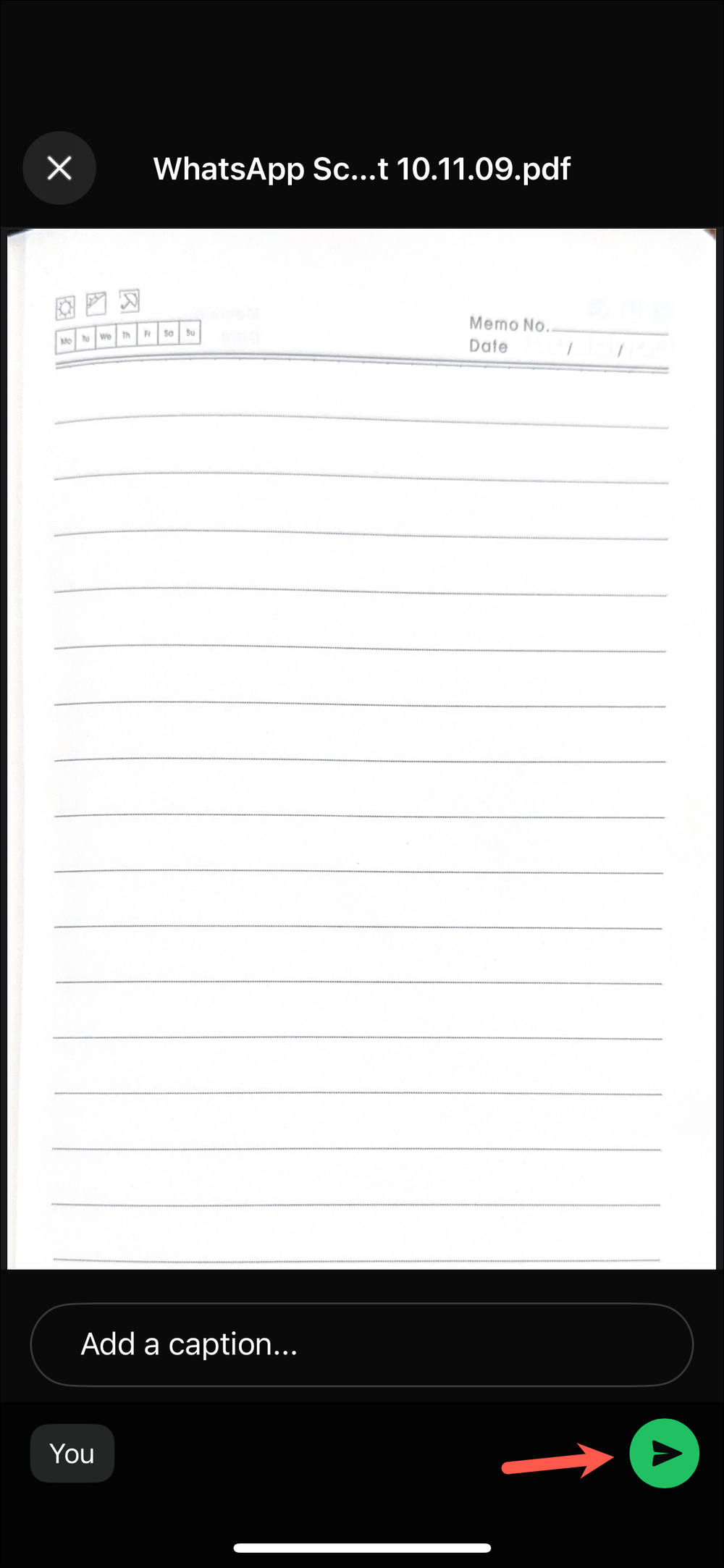 How to scan documents on WhatsApp