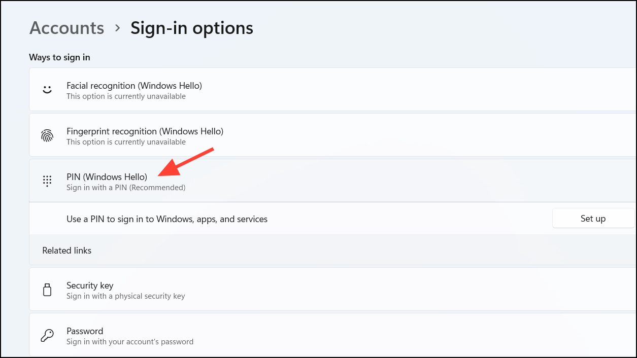 How to Disable PIN on Windows 11