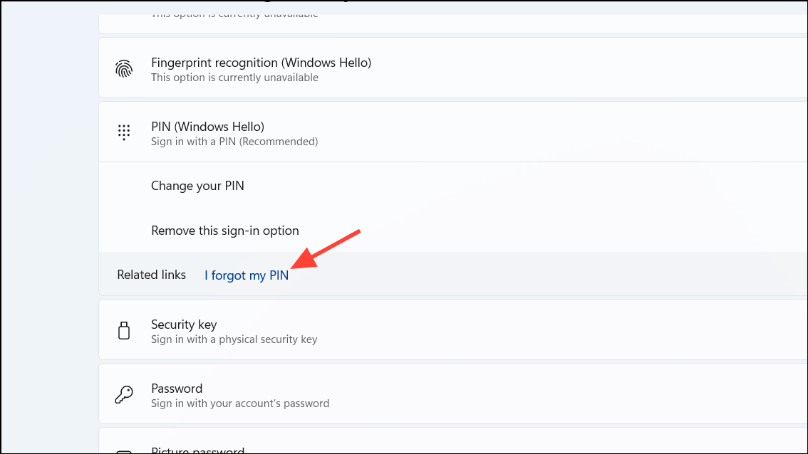 How to Disable PIN on Windows 11