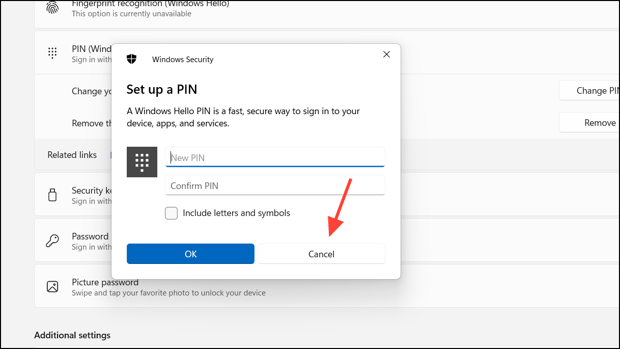 How to Disable PIN on Windows 11