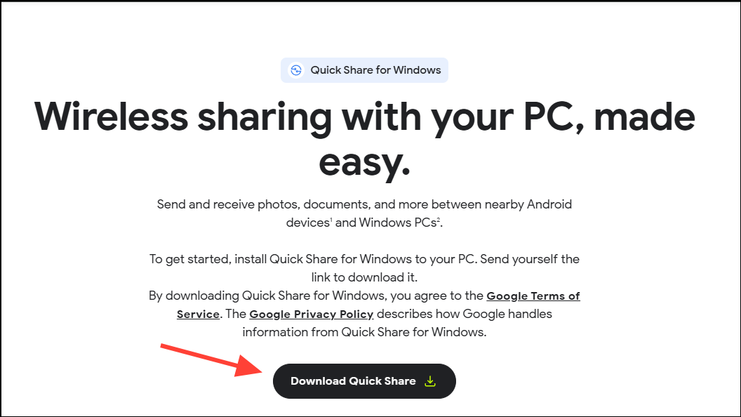 How to set up and use Quick Share on Windows for file transfers with ...
