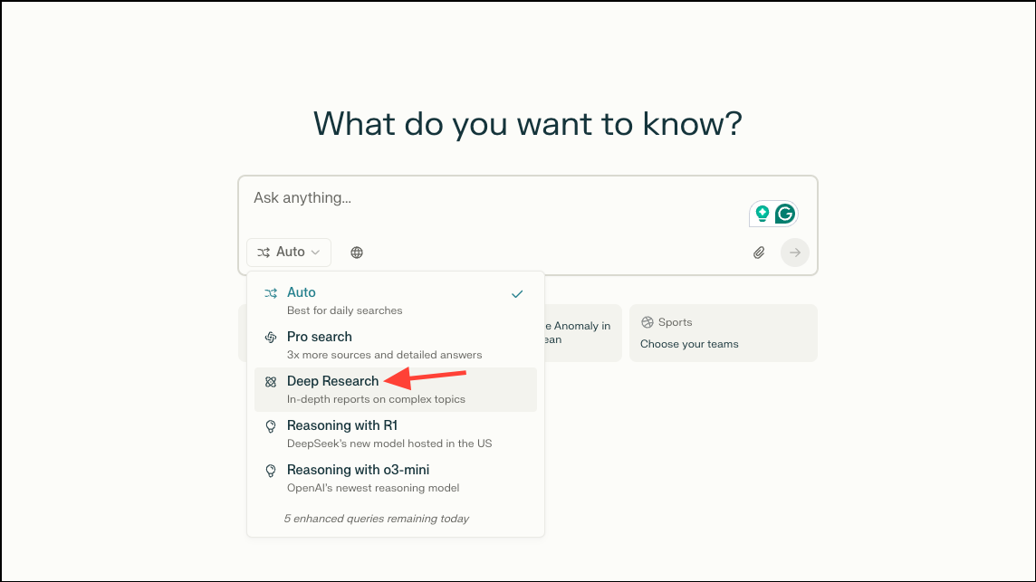 How to use Perplexity's free Deep Research feature