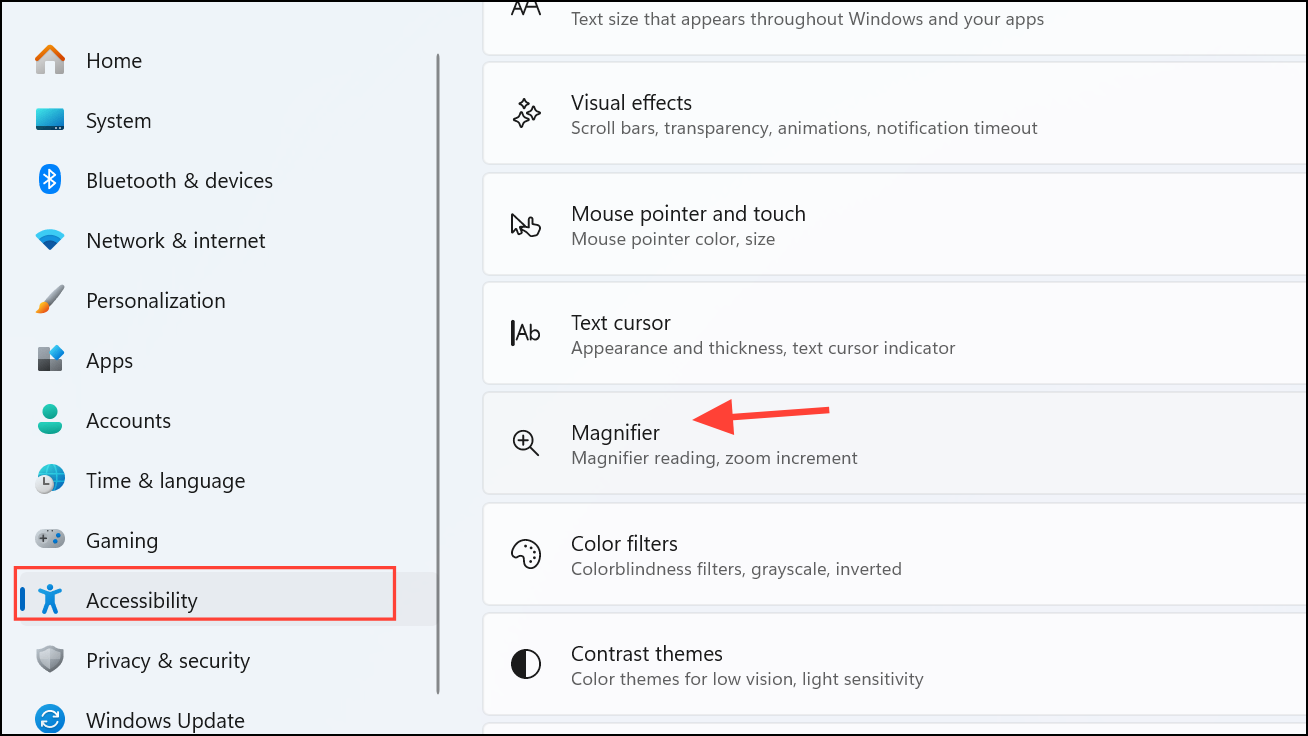 How to Use the New Magnifier and Accessibility Enhancements in Windows 11