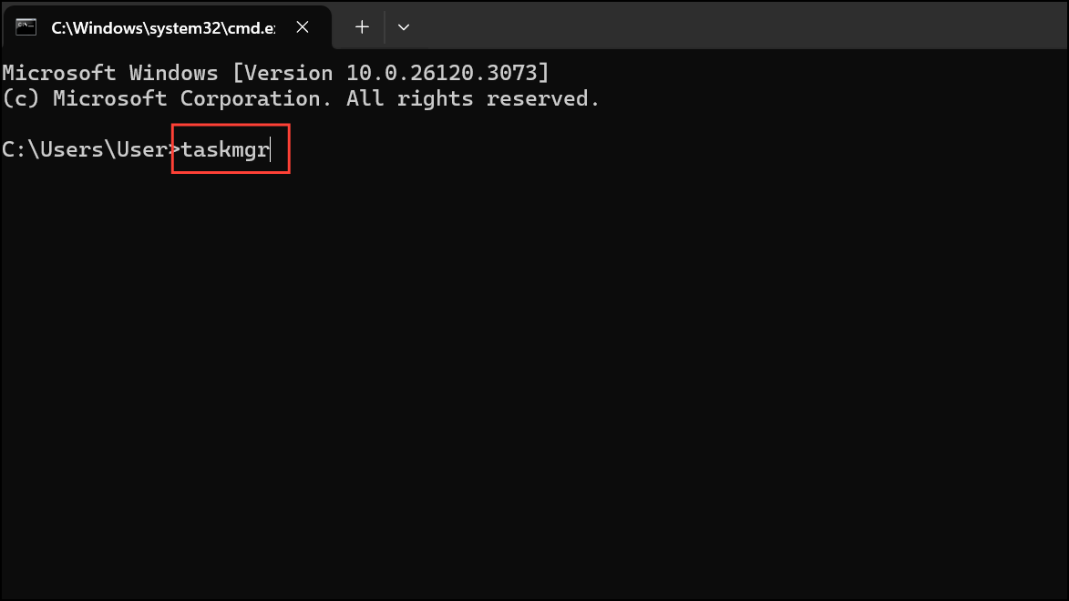 How to Open Task Manager from CMD