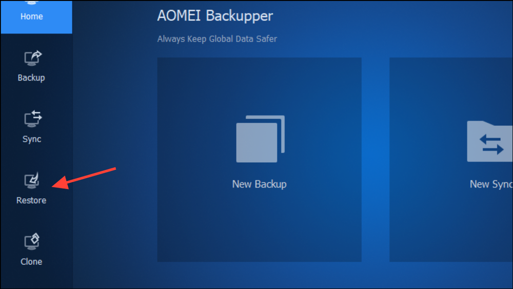 Open or Explore an .adi File Created With AOMEI Backupper