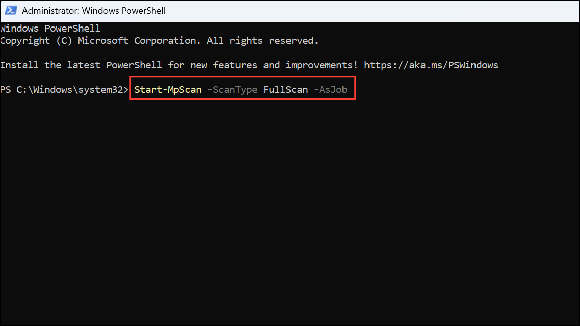 How To Use Powershell To Scan Windows For Virus And Malware