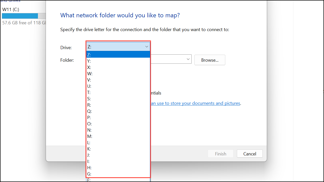 Add a Network Drive to the PC Drive Section