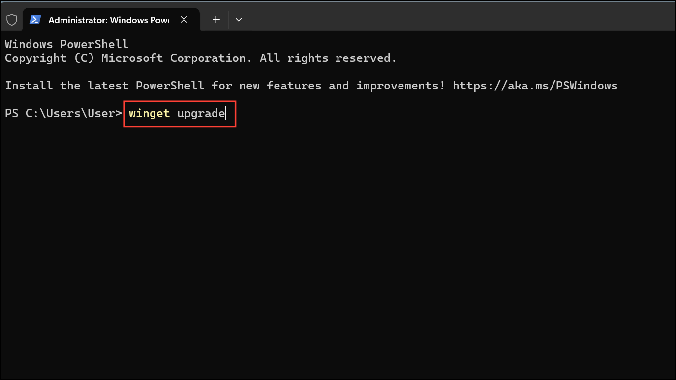 Update Apps Using Winget on Windows 11