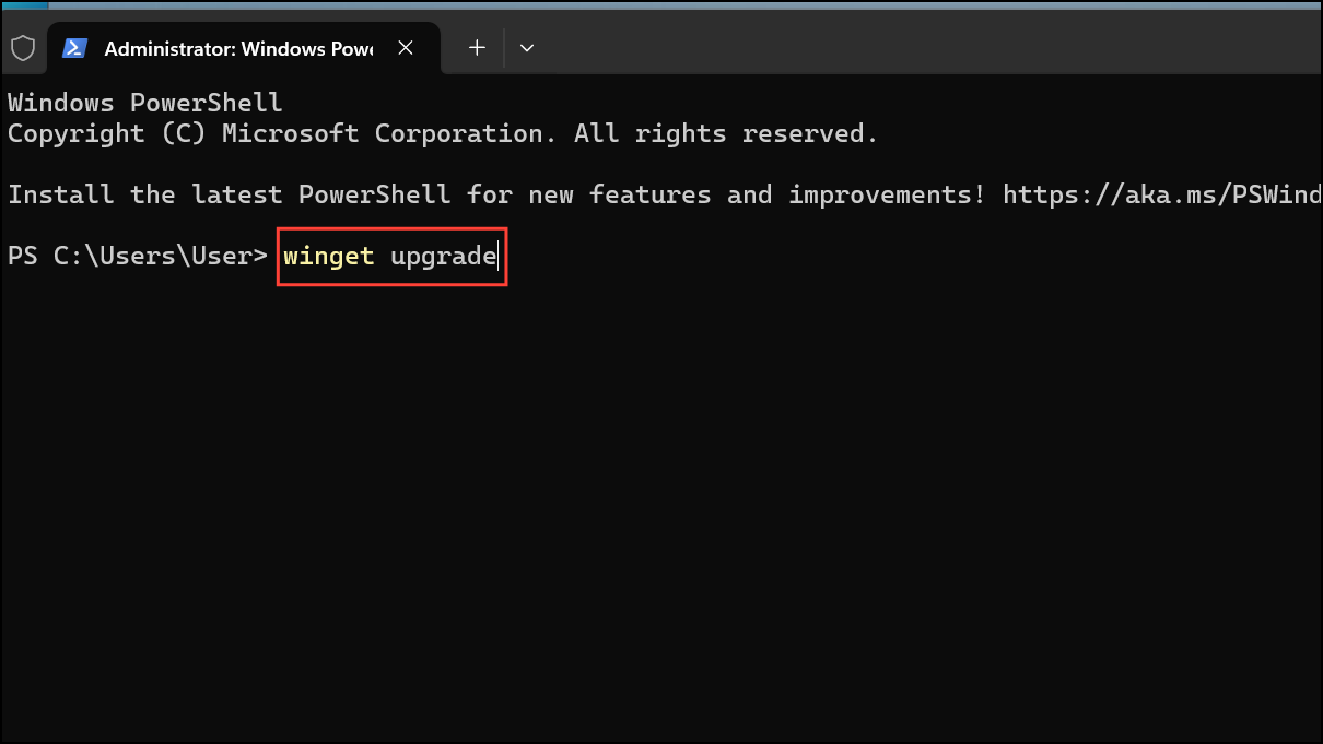 Update Apps Using Winget on Windows 11