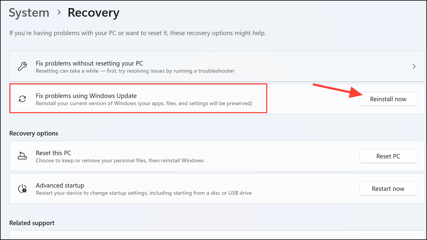 How to Reinstall Windows 11 Without Losing Files and Apps