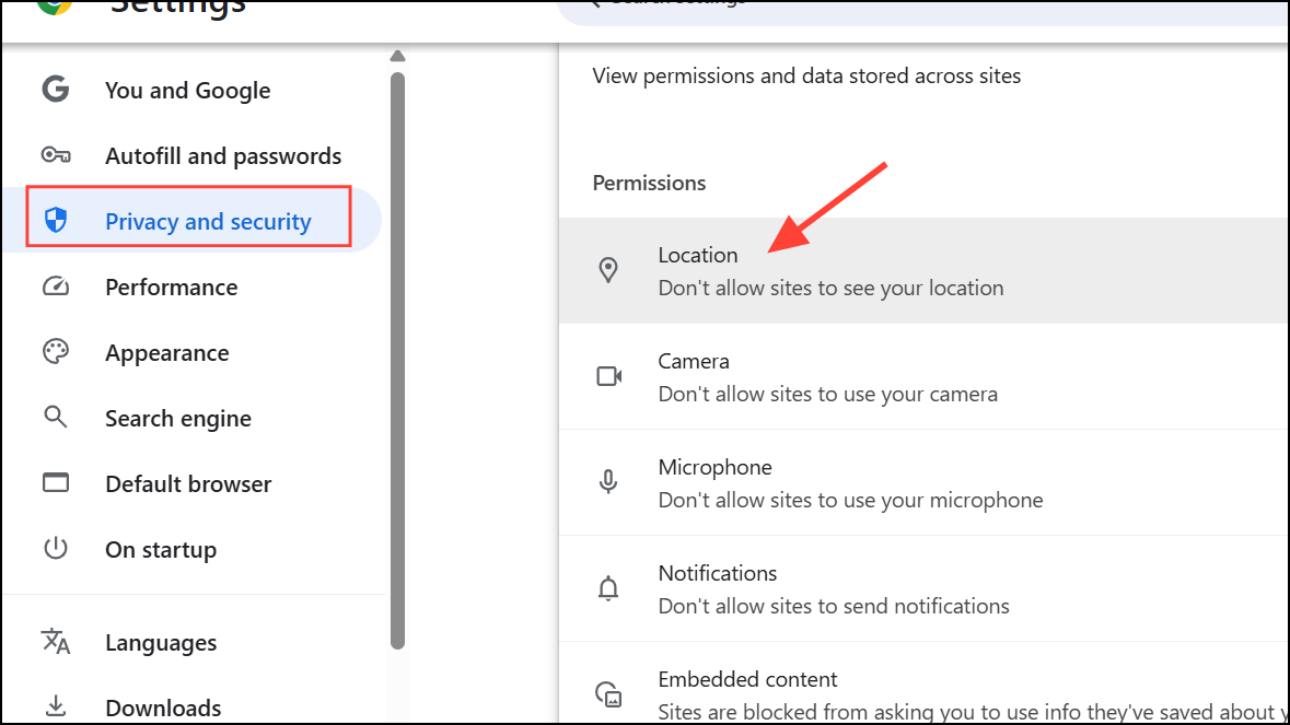 Disable Location Tracking on Windows 11 Devices