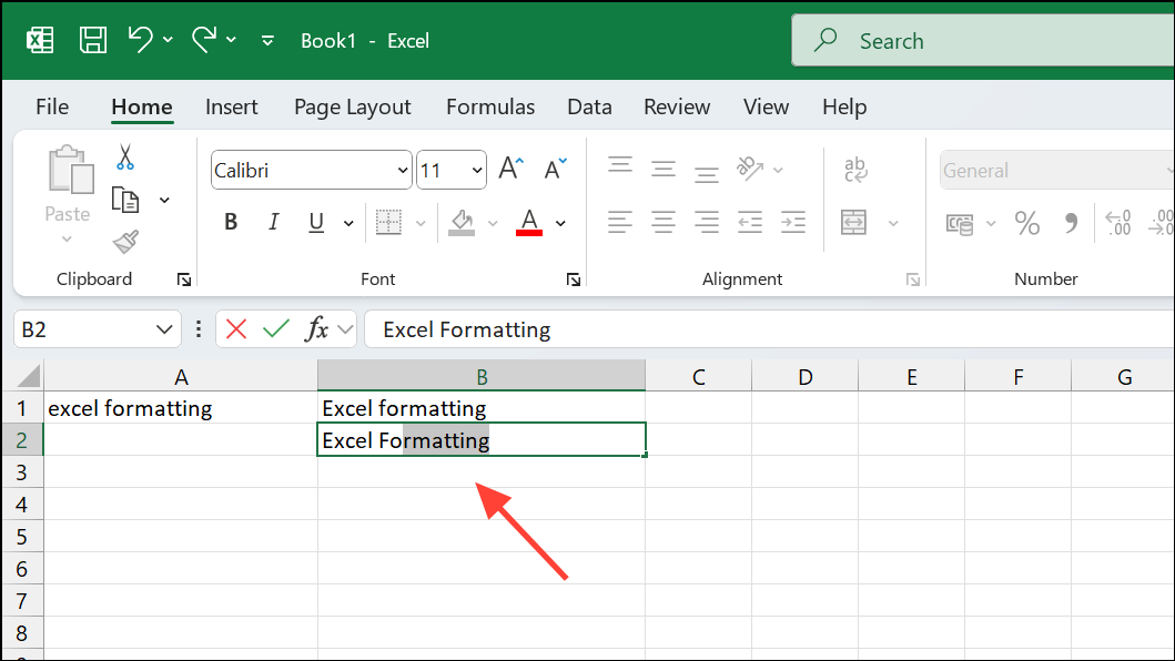 How to Capitalize the First Letter of a Text String in Excel