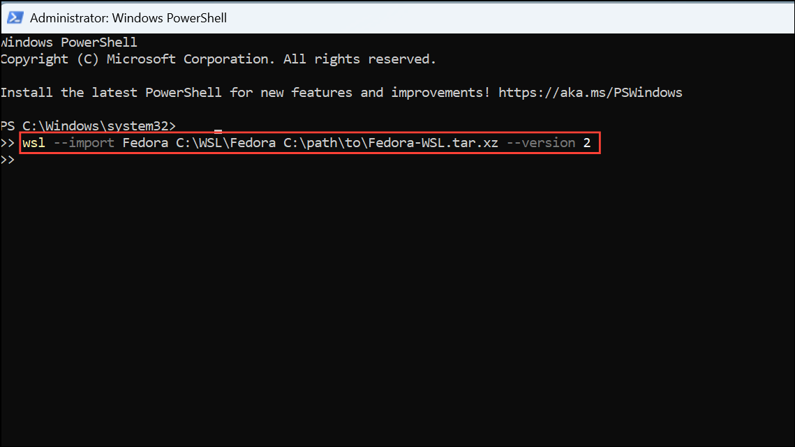 Run RHEL or Fedora on Windows Subsystem for Linux (WSL)