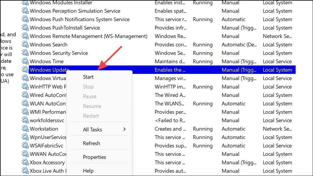 Fix Error 0x800f0831 on Windows 11